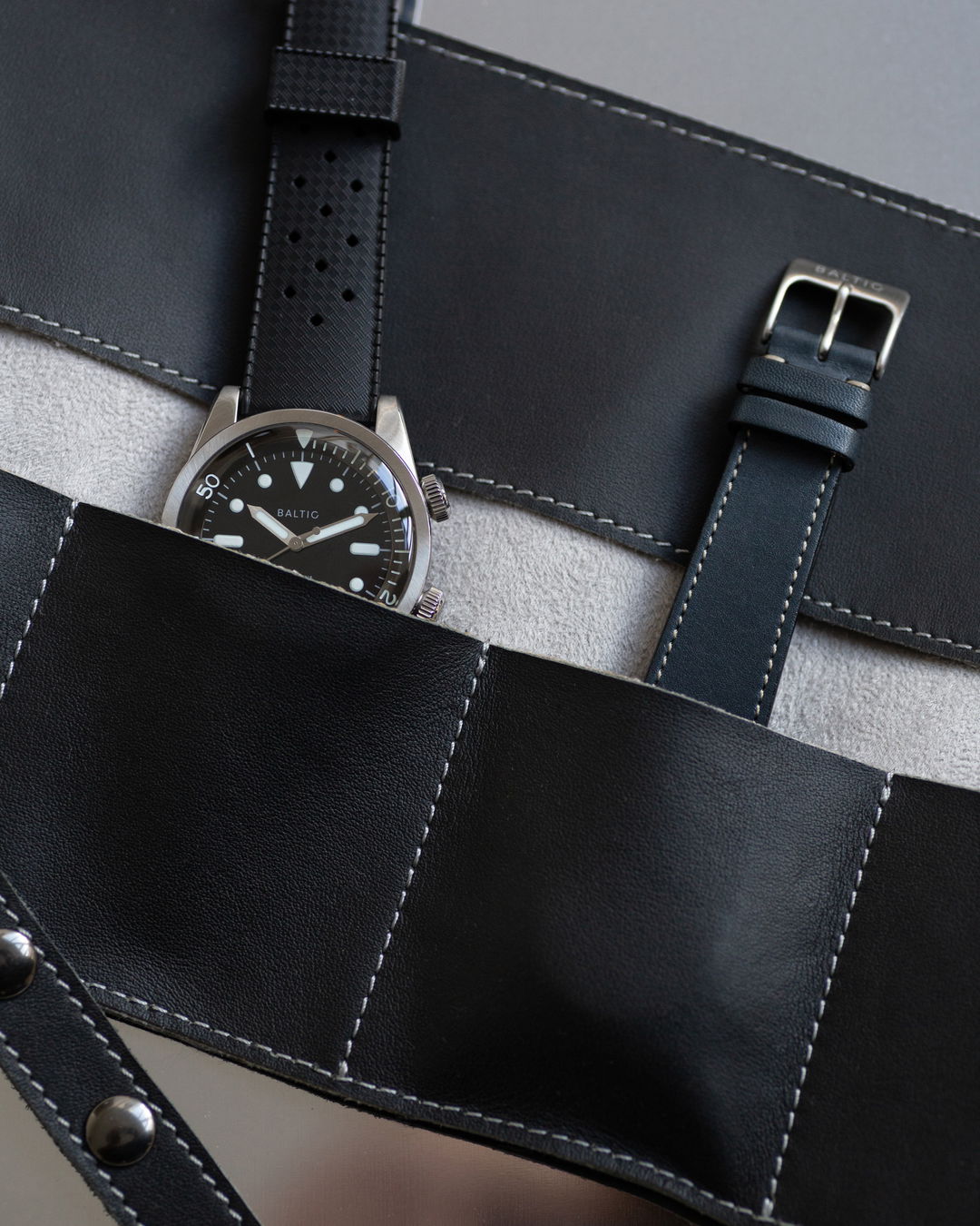 Watch Roll - 6 Watches - Kaki - Baltic Watches