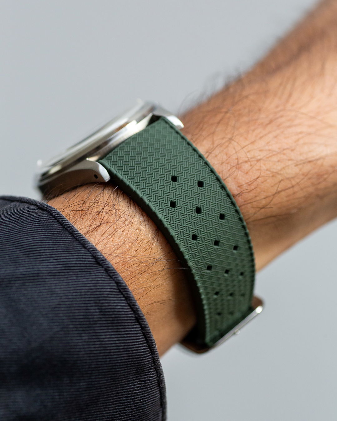 Rubber FKM Strap Green - Baltic Watches